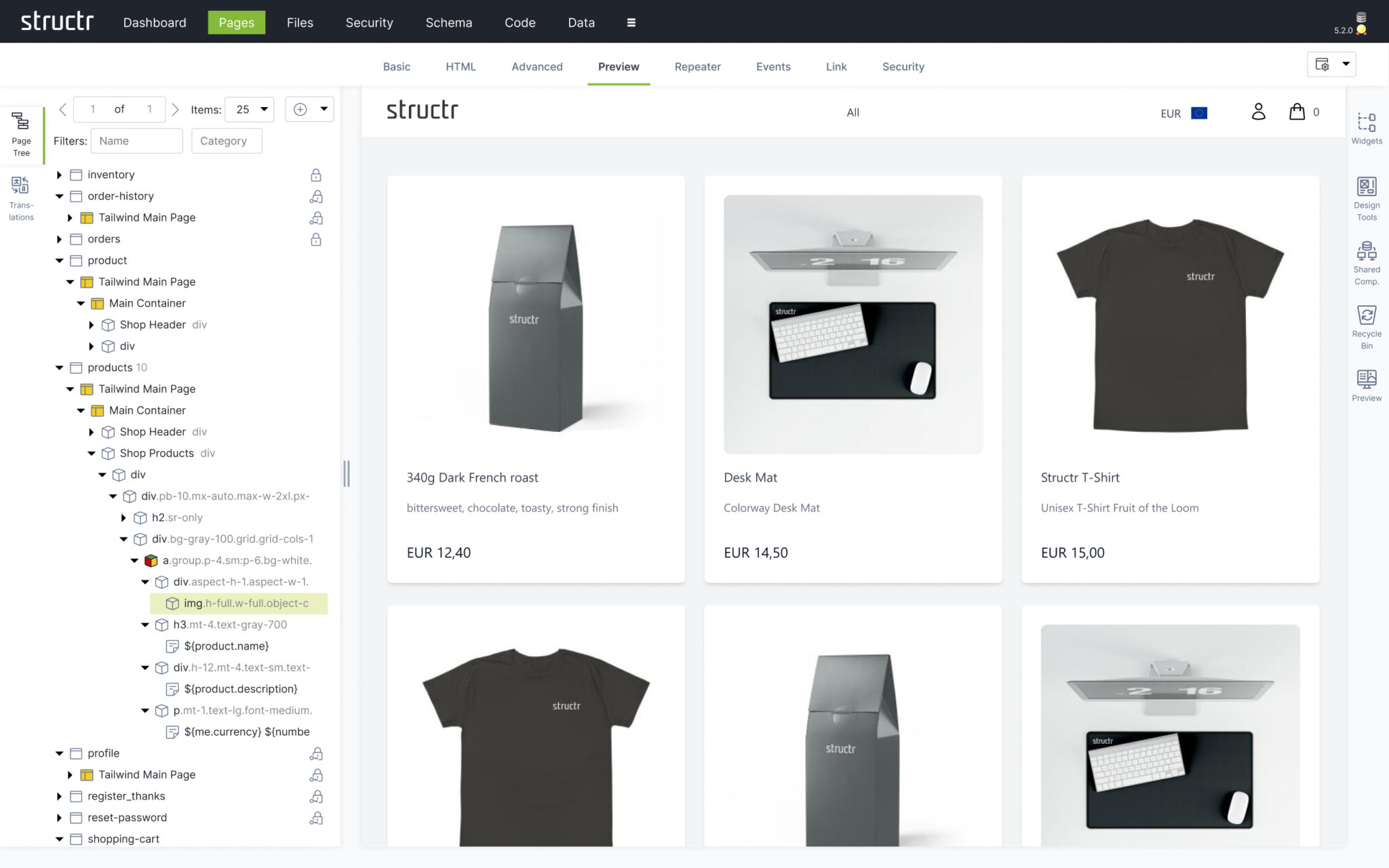 Page Builder — Structr